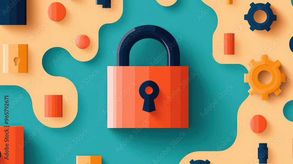 Visual guide to understanding data encryption, with diagrams of ilustración de Stock | Adobe Stock