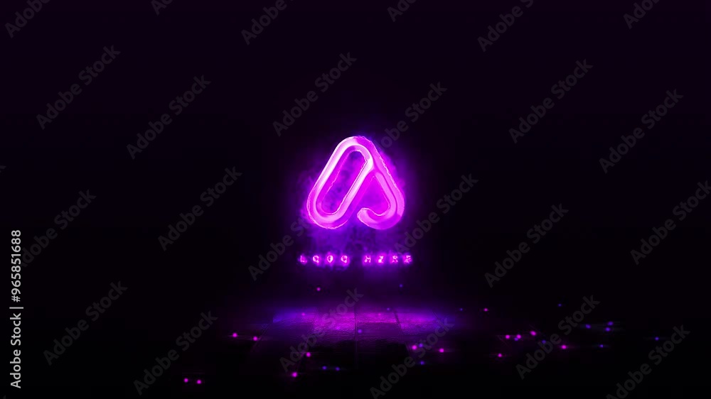 creative 3d new logo reveal animation template, Water electric splash glowing hyper energetic ...