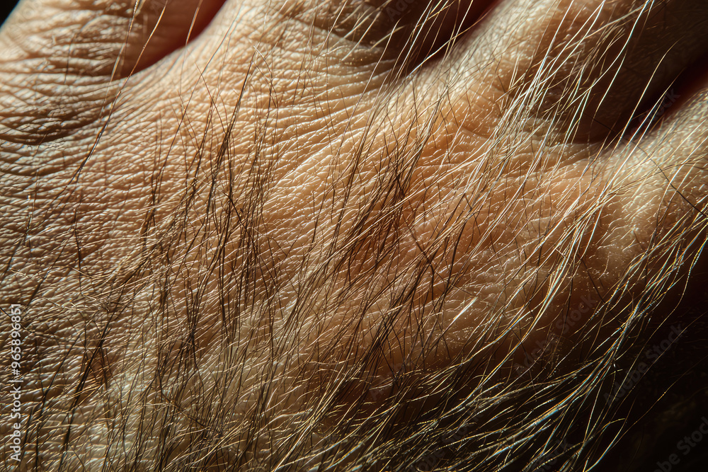 image showcases close up view of hand, highlighting intricate details ...
