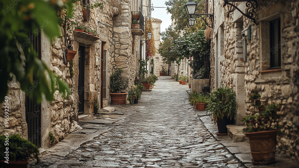 Cobblestone Alley - stone street, narrow alley, historic architecture ...