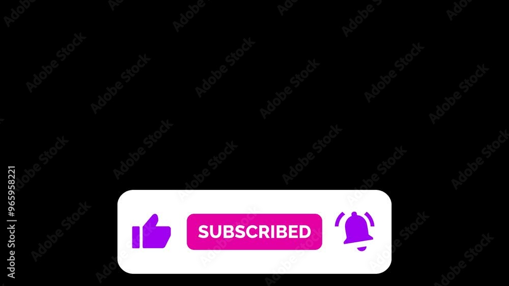 Subscribe Button Animation Triadic Color, Subscribing Animation, Like ...