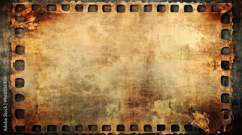 8mm film frame with worn edges, capturing the essence of old-school ...