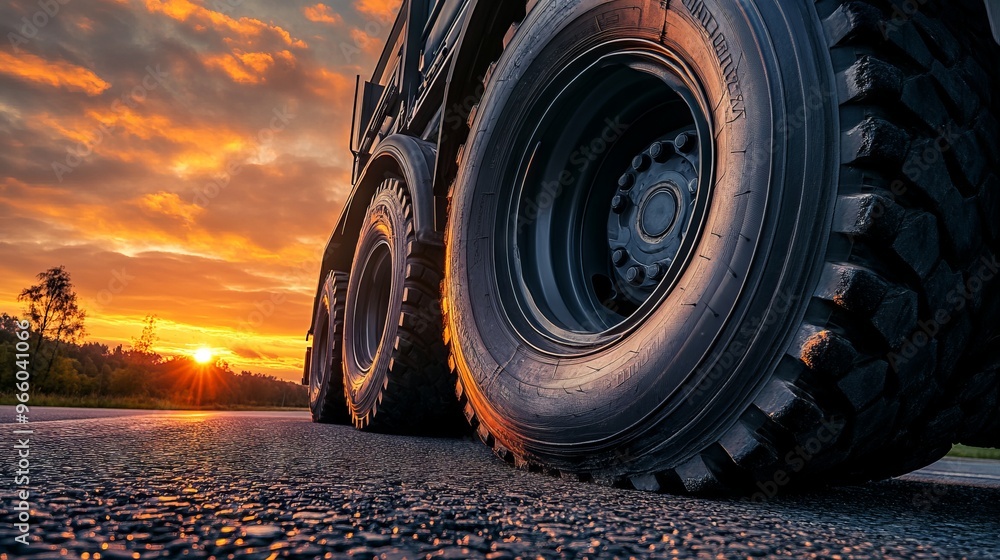 Negative Impact of Euler Angles on Truck Wheels at Sunset - AI ...