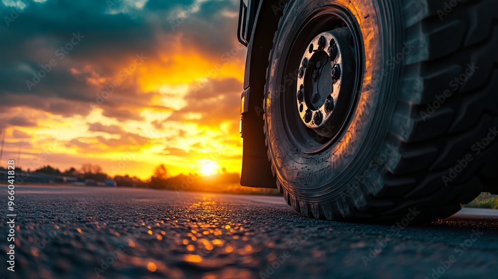 Negative Impact of Euler Angles on Truck Wheels at Sunset - AI ...