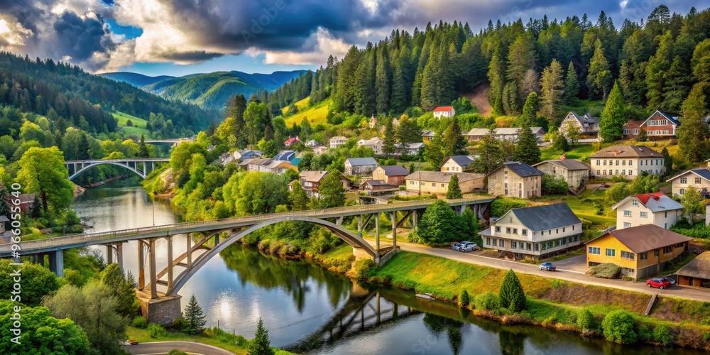 Charming Small Town Nestled In The Lush Greenery Of Southern Oregon ...