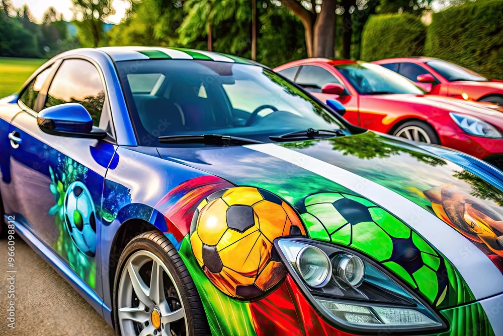 Sports Car Enthusiasts Adorn Their Vehicles With Vibrant Vinyl Decals ...