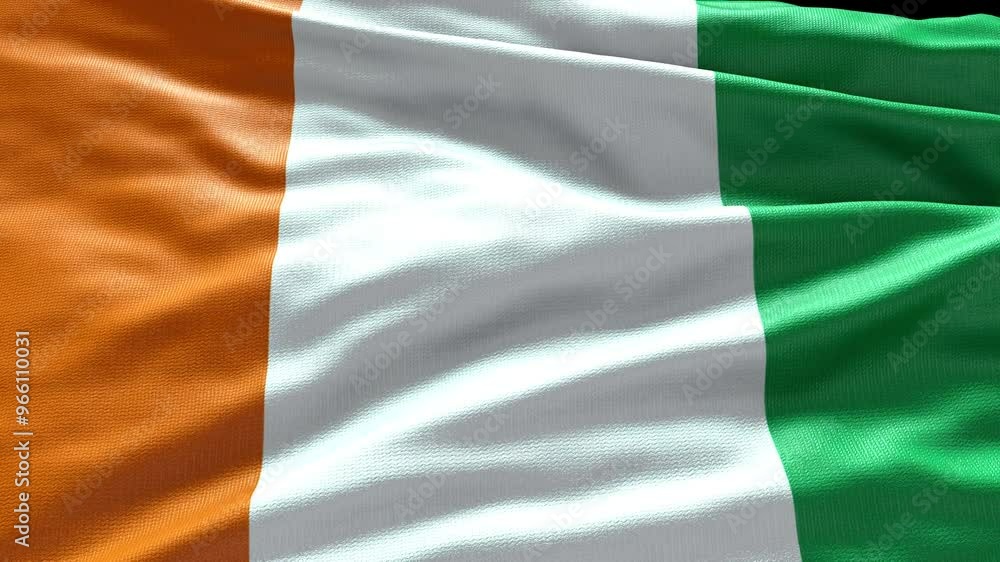 4k render Ivory Coast Flag video waving in wind Ivory Coast Flag Wave ... 4k render Ivory Coast Flag video waving in wind Ivory Coast Flag Wave ...