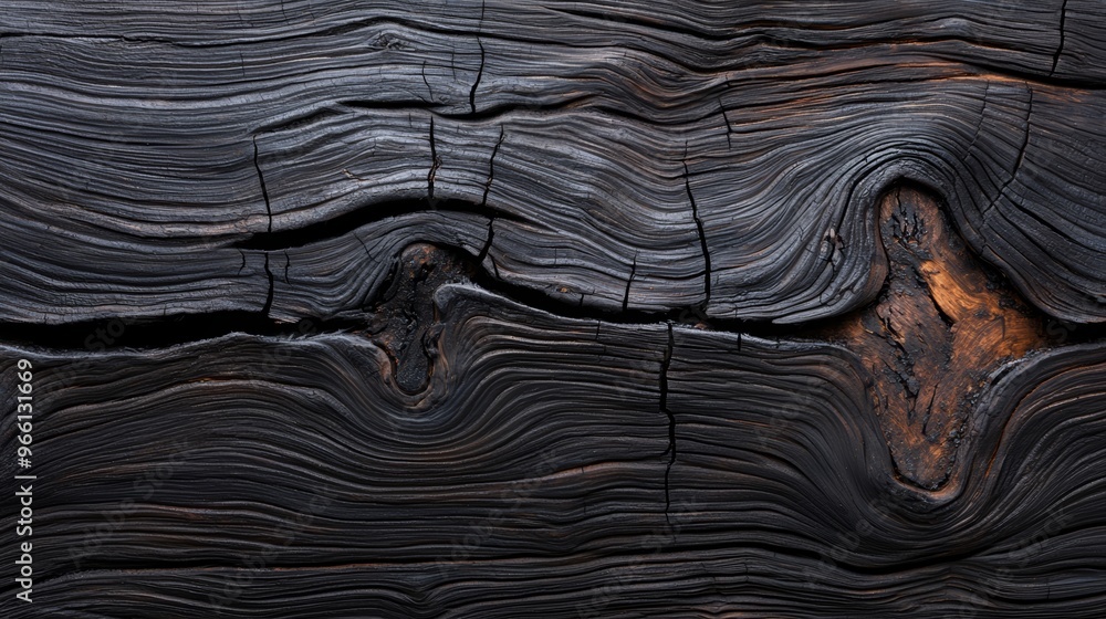 Describe how the texture of the charred wood can inspire designs that ...