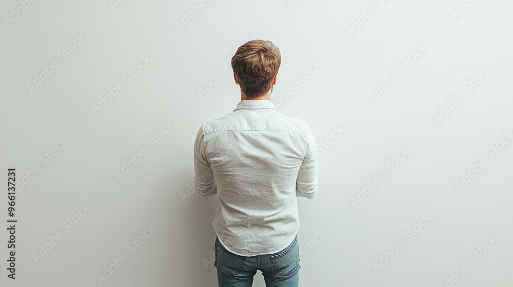 Overhead view of a strategic planner, their arms folded as they ...