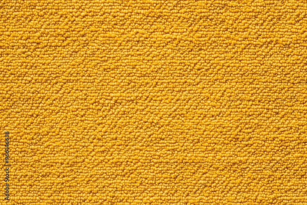 Poster Textured cotton chenille yellow fabric, featuring a pattern of ...