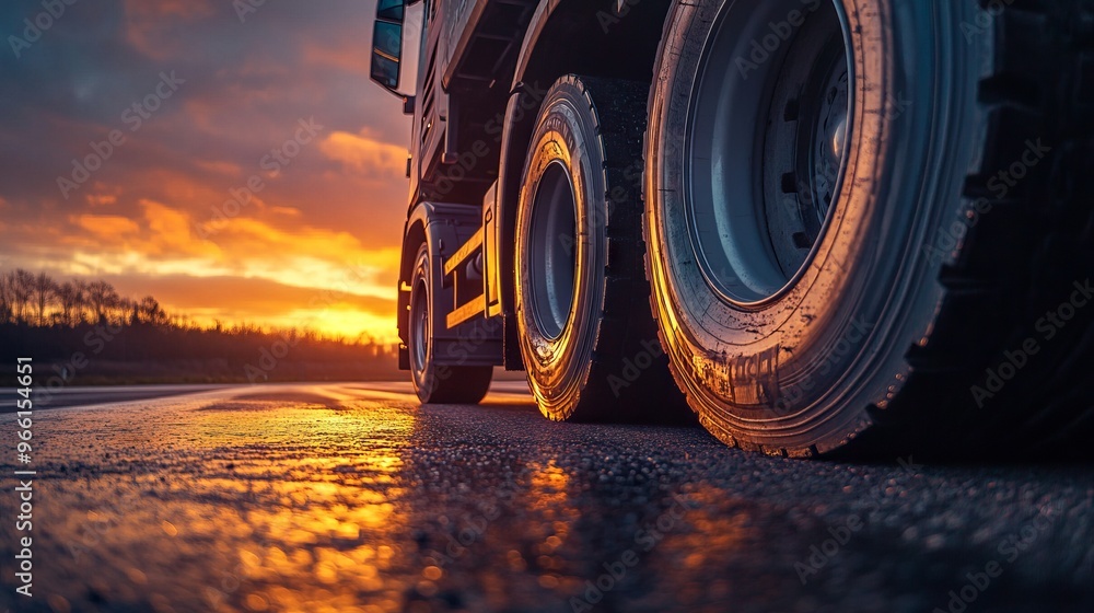 Negative Impact of Euler Angles on Truck Wheels at Sunset - AI ...