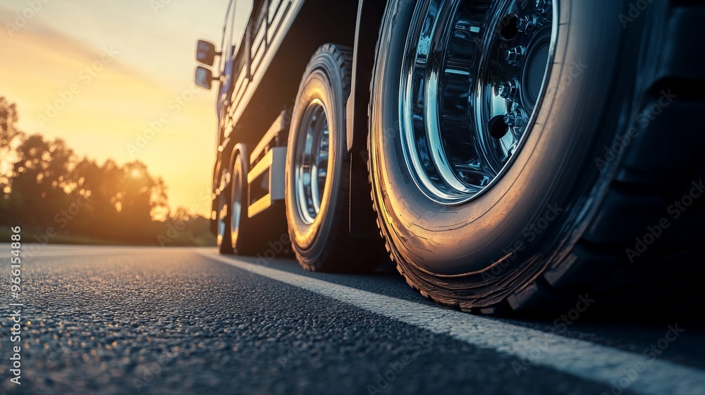 Negative Impact of Euler Angles on Truck Wheels at Sunset - AI ...