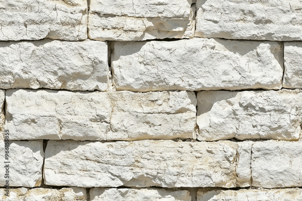 Textured white limestone cladding stone wall, featuring irregularly ...