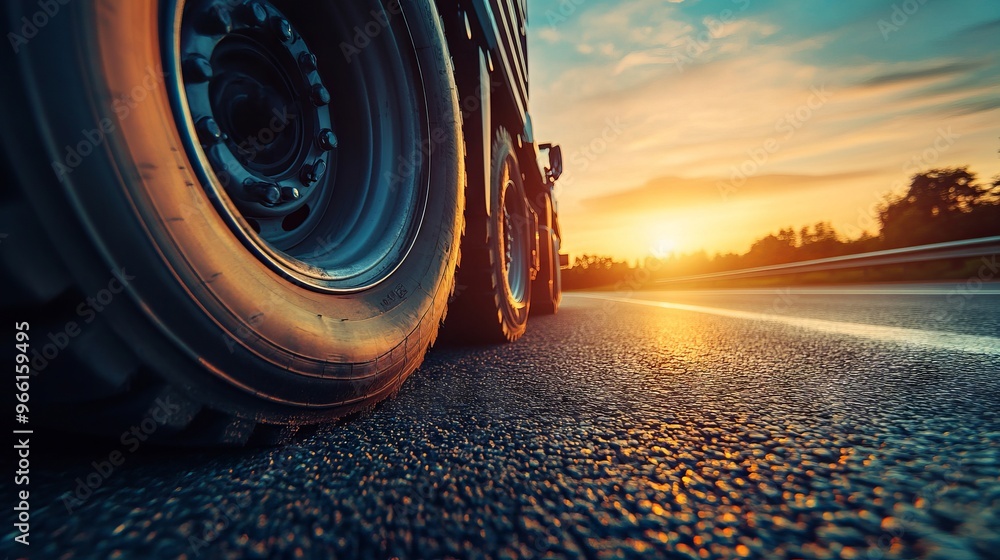 Negative Impact of Euler Angles on Truck Wheels at Sunset - AI ...