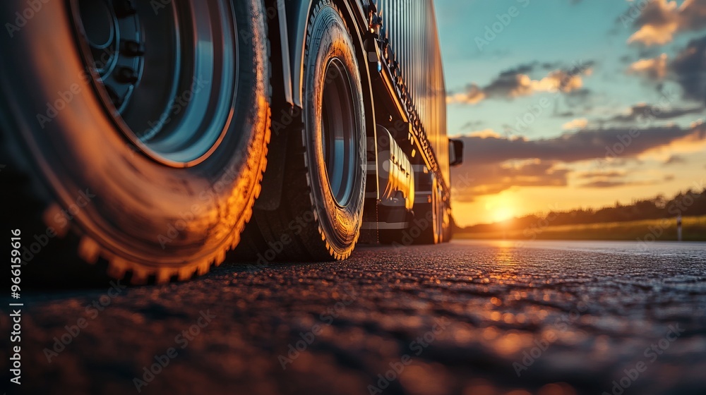 Negative Impact of Euler Angles on Truck Wheels at Sunset - AI ...