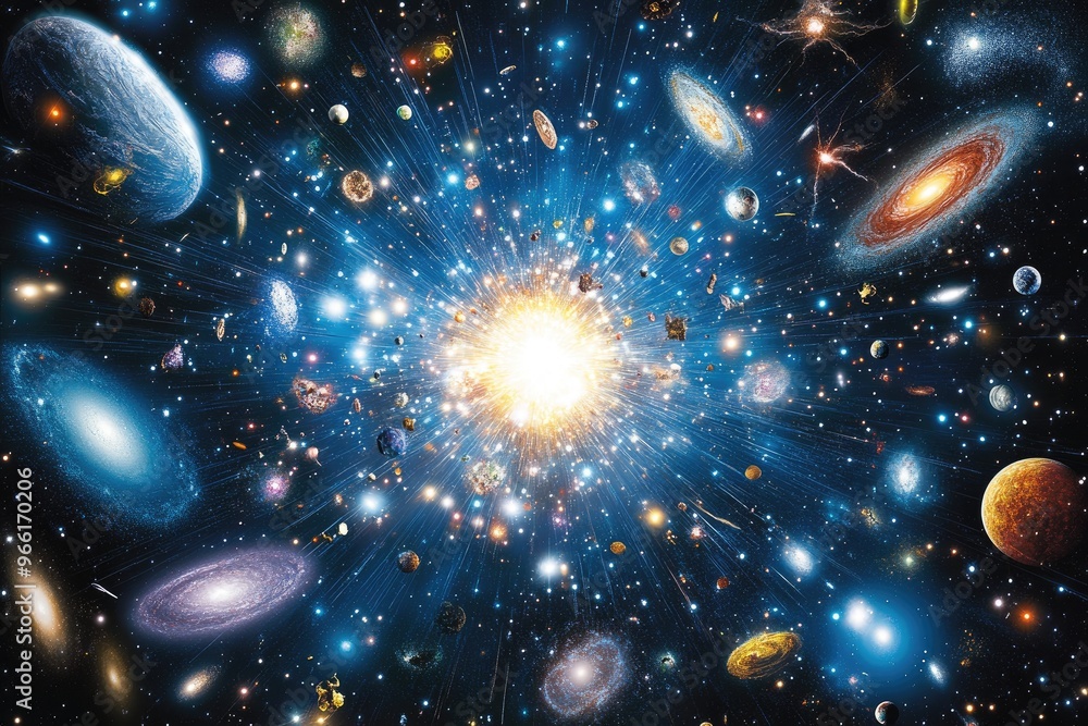 Cosmic explosion: Big Bang marks the origin of the universe, that set ...