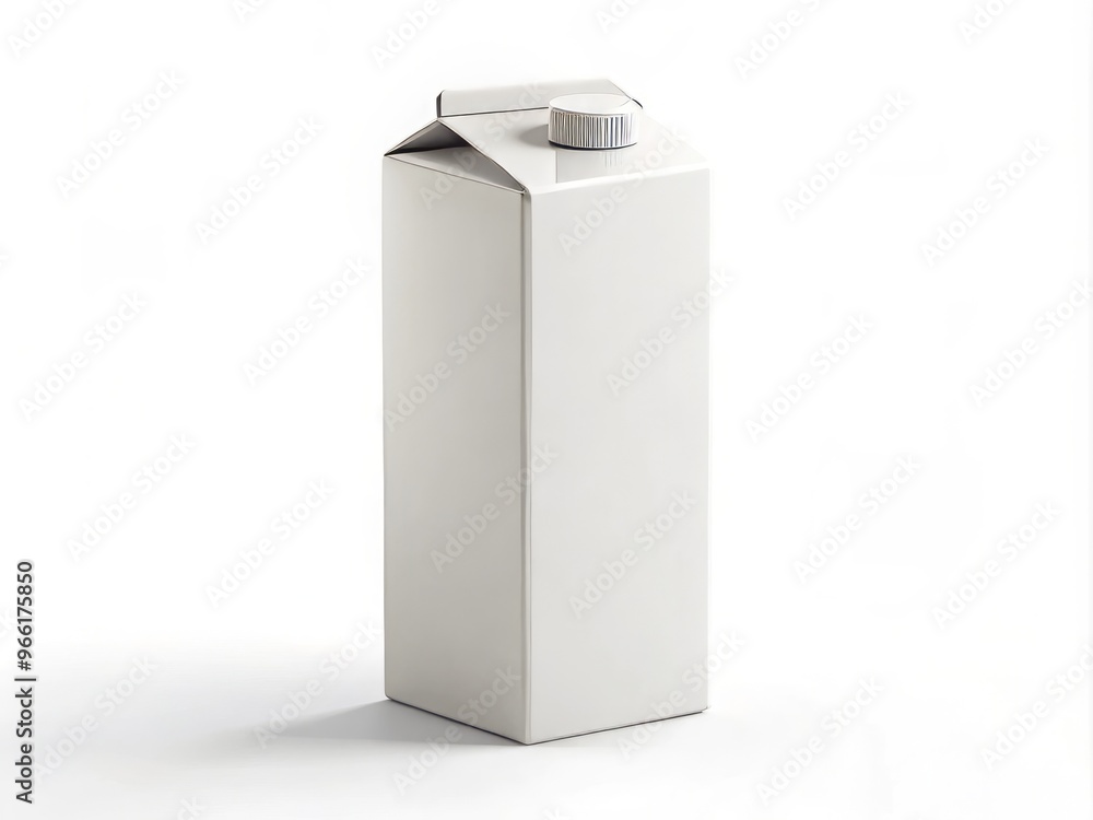 Freshly designed blank juice box template isolated on white background ...