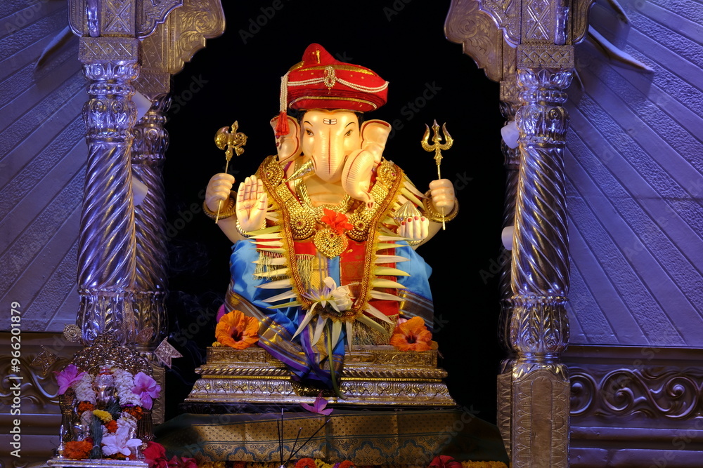 09 September 2024, Pune, Maharashtra, India, Beautiful sculpture of ...