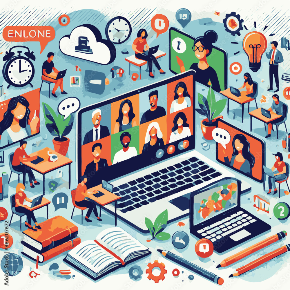 "Modern Classroom with Presentation Setup" "Classroom Presentation and ...