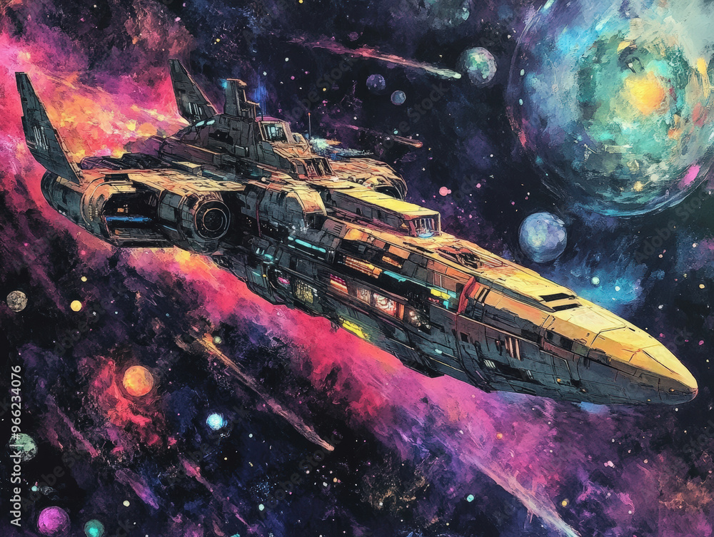 Digital Science Fiction Art: Starship Exploration in the Interstellar ...