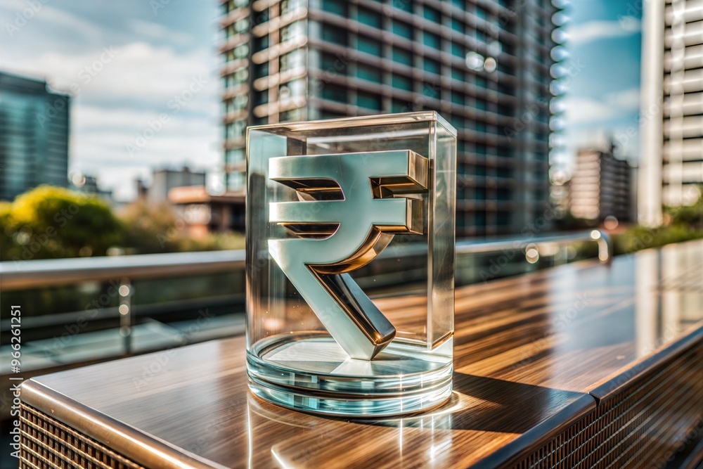 3D Currency Symbol of Indian Rupees, Digital Representation of Indian ...