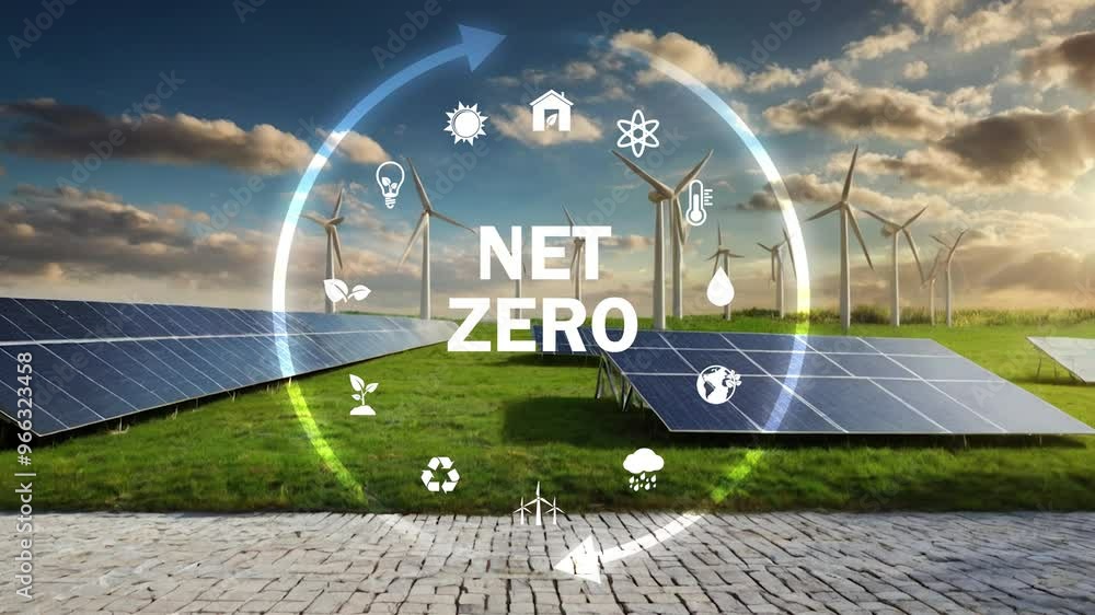 Net Zero Emission concept for future business growth and environmental ...
