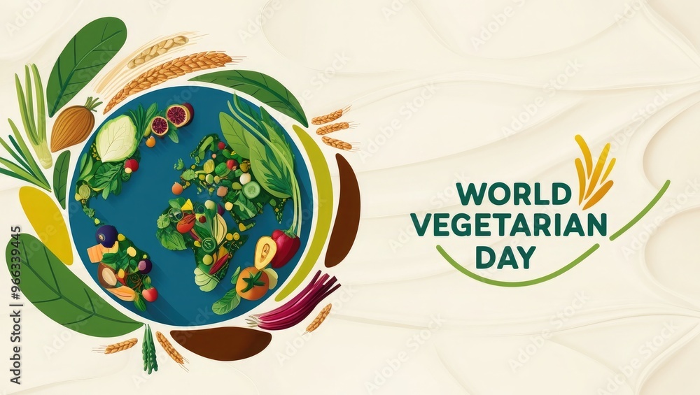 Global Food Day Poster Featuring Earth in Apple Shape to Highlight the ...