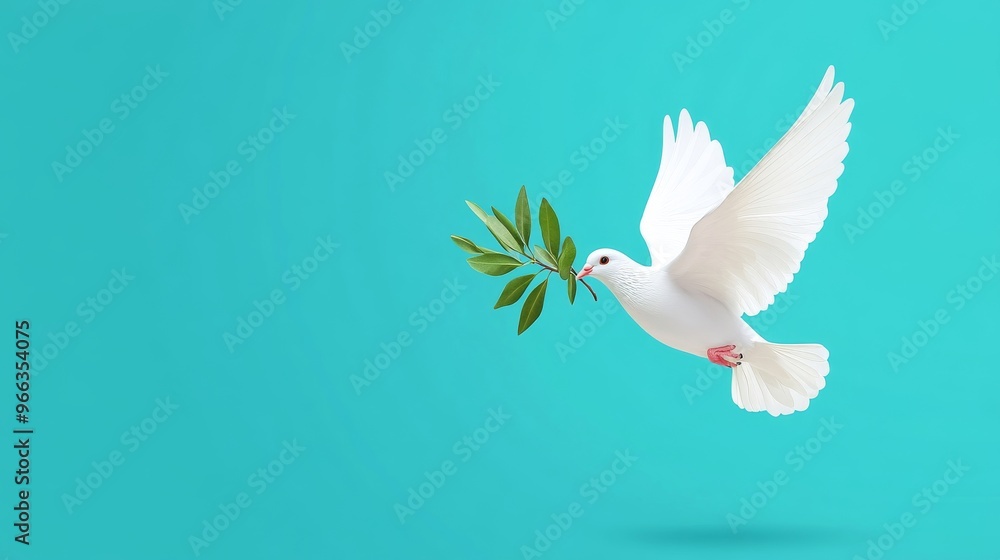 White Dove With Olive Branch White Dove Of Peace With An Olive Branch