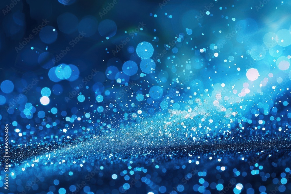 Defocused Particles Background (Blue) Digitally generated abstract ...