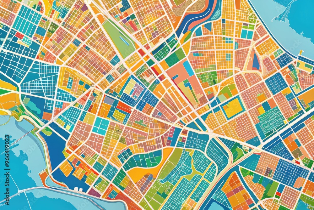 Detailed street map of Staten Island, New York City, showcasing ...