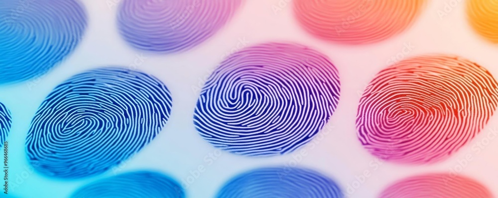 Multiple fingerprints layered on each other, showing diversity in ...