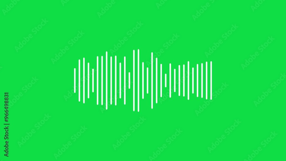 Animation video white abstract audio sound visualizer wave spectrum ...