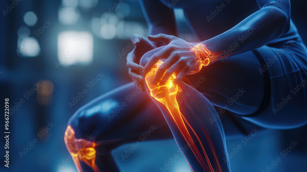 Knee Pain Injury Anatomy X ray Medical Illustration Stock Illustration ...