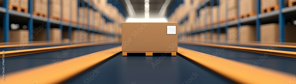 Automation in supply chain, showing real-time tracking, automated ...