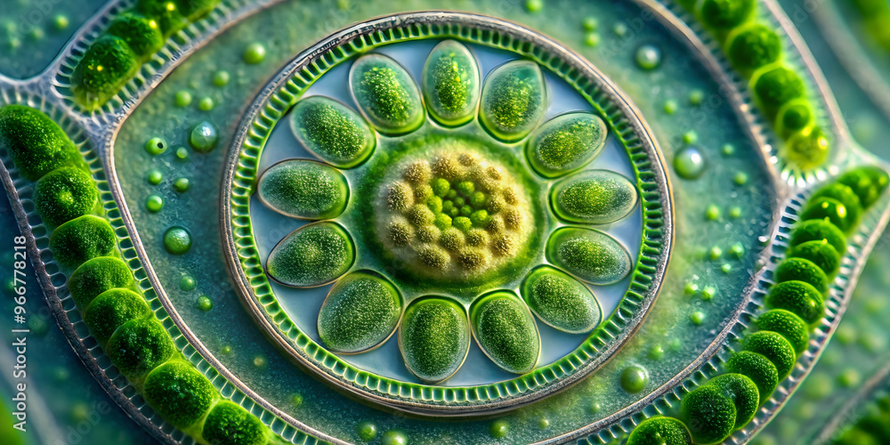 Microscopic Marvel: Intricate diatom, a single-celled algae, reveals ...