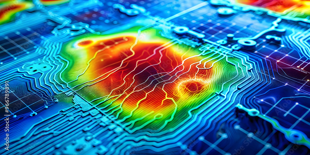 Heatmap Topography: Abstract, vivid, and mesmerizing, this heatmap ...