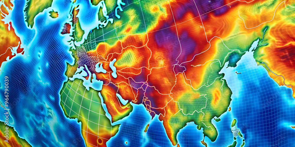 Heatmap Topography: Abstract, vivid, and mesmerizing, this heatmap ...