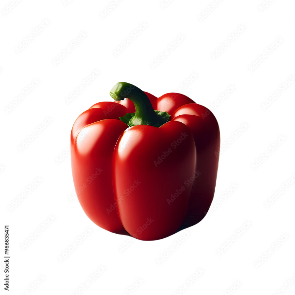 High-quality red capsicum on a Transparent Background, red capsicum ...
