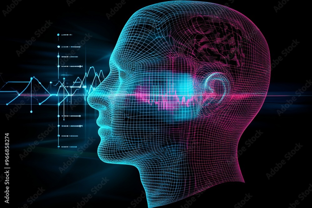 Conceptual thinking mental processing and neural impulses digital side ...