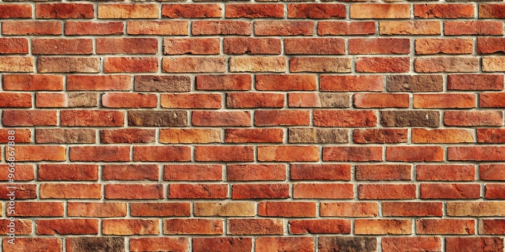 Seamless tileable red and brown brick wall texture created with leading ...