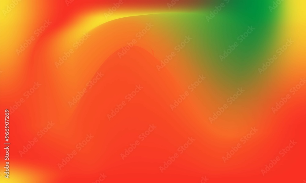 Gradient mesh background dinamic red, green and yellow reggae music ...