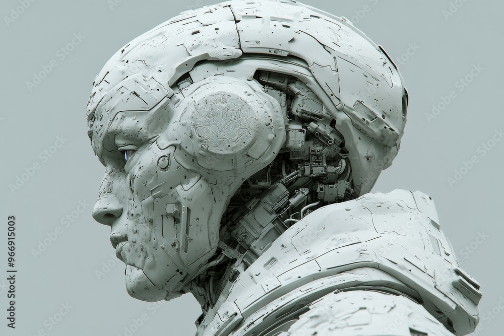 Neural innovation and entropy humanoid robot with detailed mechanical ...