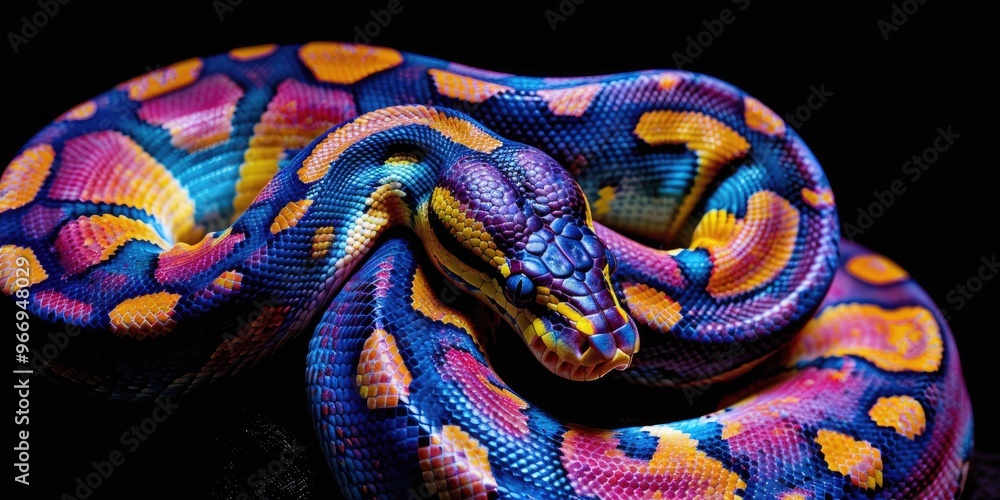 The ball python, scientifically identified as Python regius, is often ...