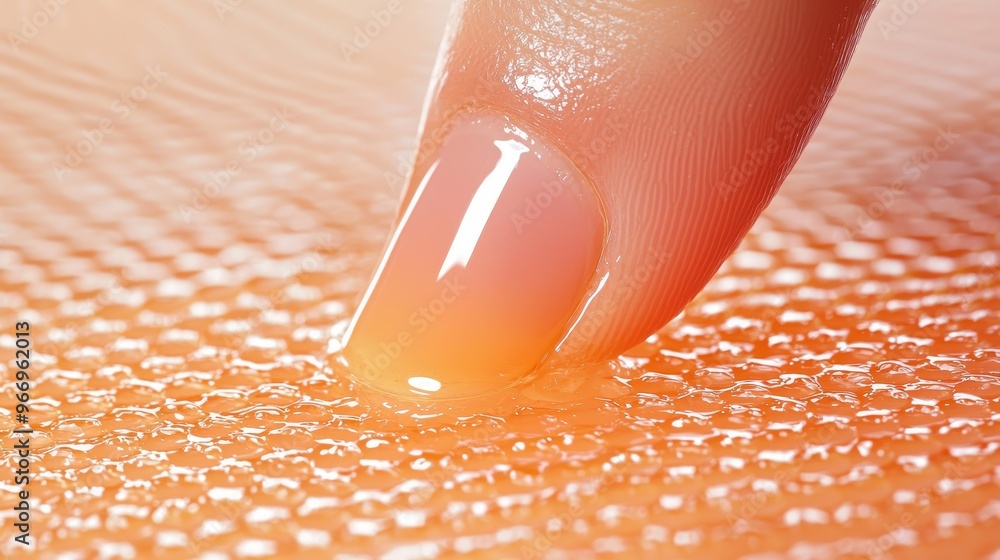 Intimate Exploration of Goosebumps: Macro Closeup of Human Skin with ...