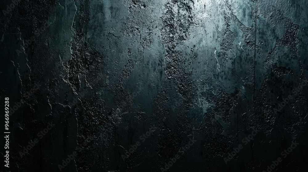 Scary dark walls with a slightly light black concrete cement texture ...