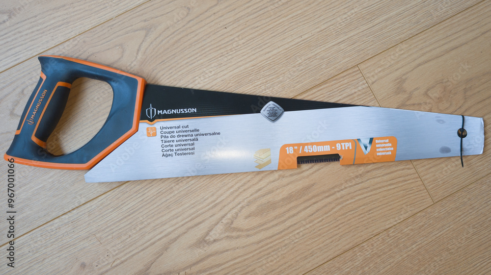 Magnusson tools saw 9 tpi cut store chain kingfisher brand logo sign in ...