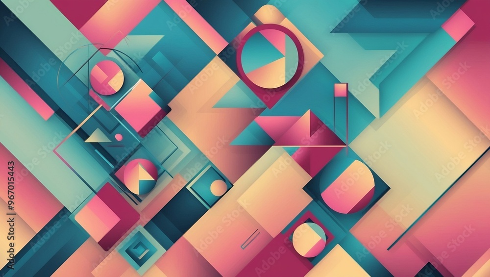 Contemporary Geometric Art: A manifestation of shapes and colors in an ...