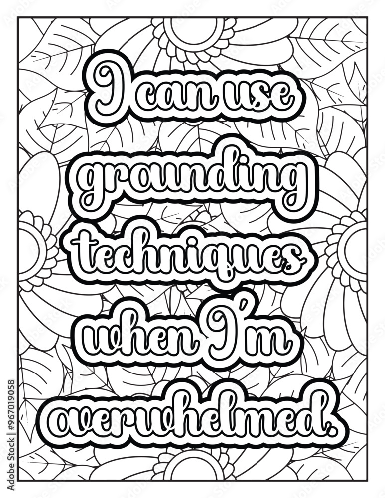 Positive quote coloring page for kids. Motivational Swear word ...
