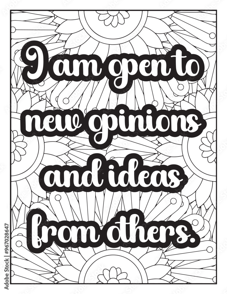 Positive quote coloring page for kids. Motivational Swear word ...