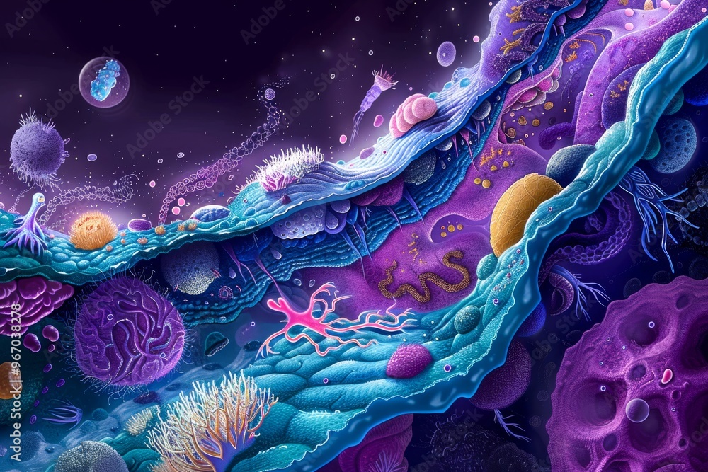 Skin Cell Regeneration: An illustration depicting the process of skin ...